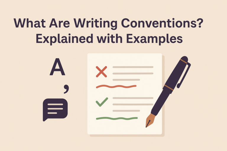 What Are Writing Conventions? Explained with Examples